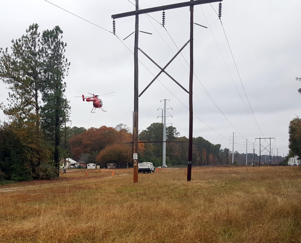 Helicopter buzzing West Columbia for SCE&G's new power line ...