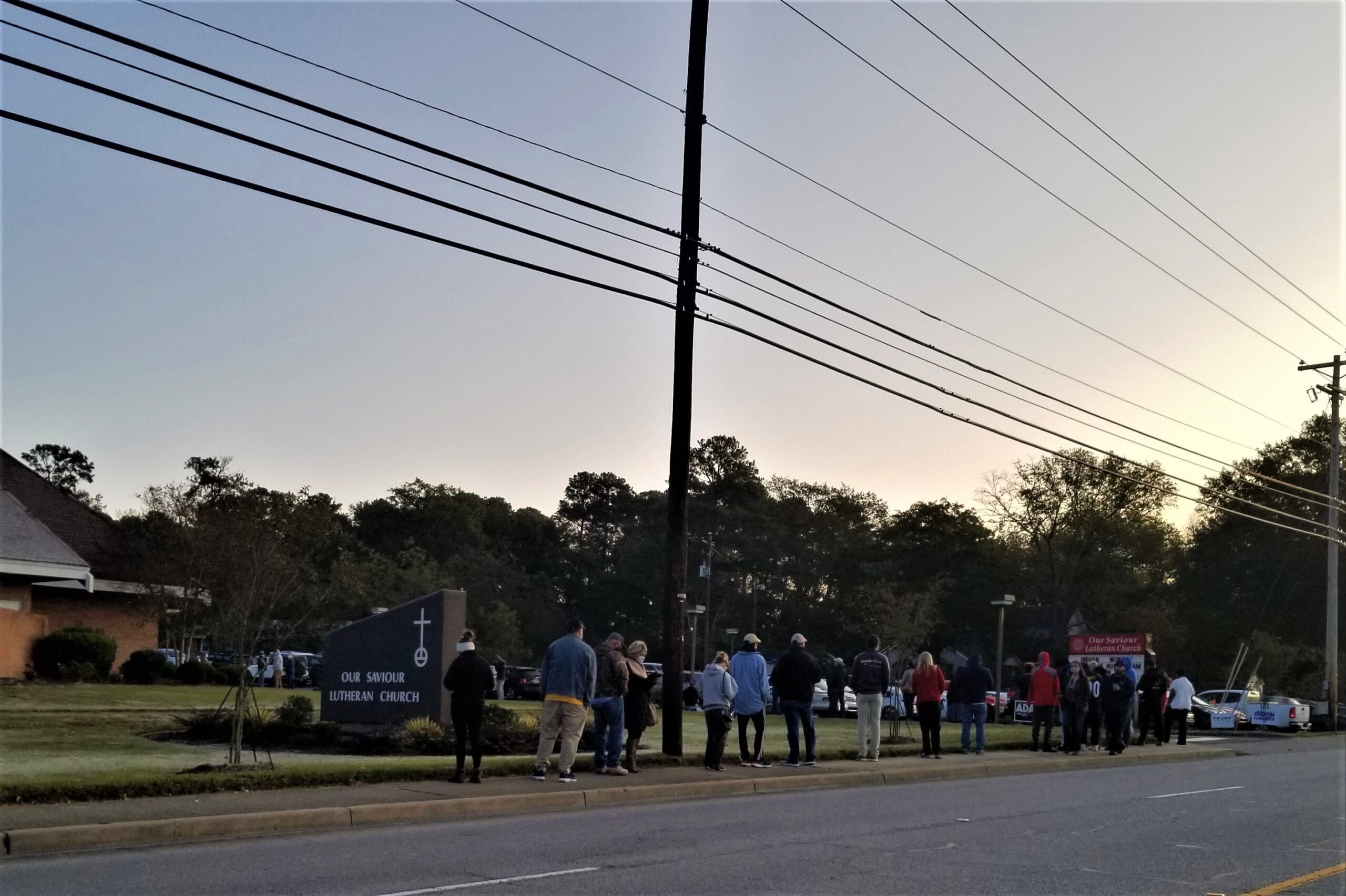 Long lines form even before the polls open in West Columbia, Tuesday ...