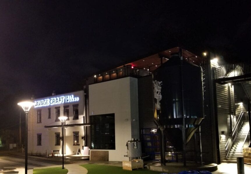 Savage Craft Ale Works at night is impressive - WestMetroNews
