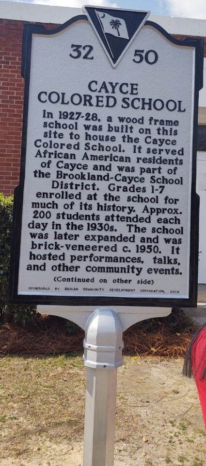 New historic marker unveiled for the Cayce Colored School/Cayce ...