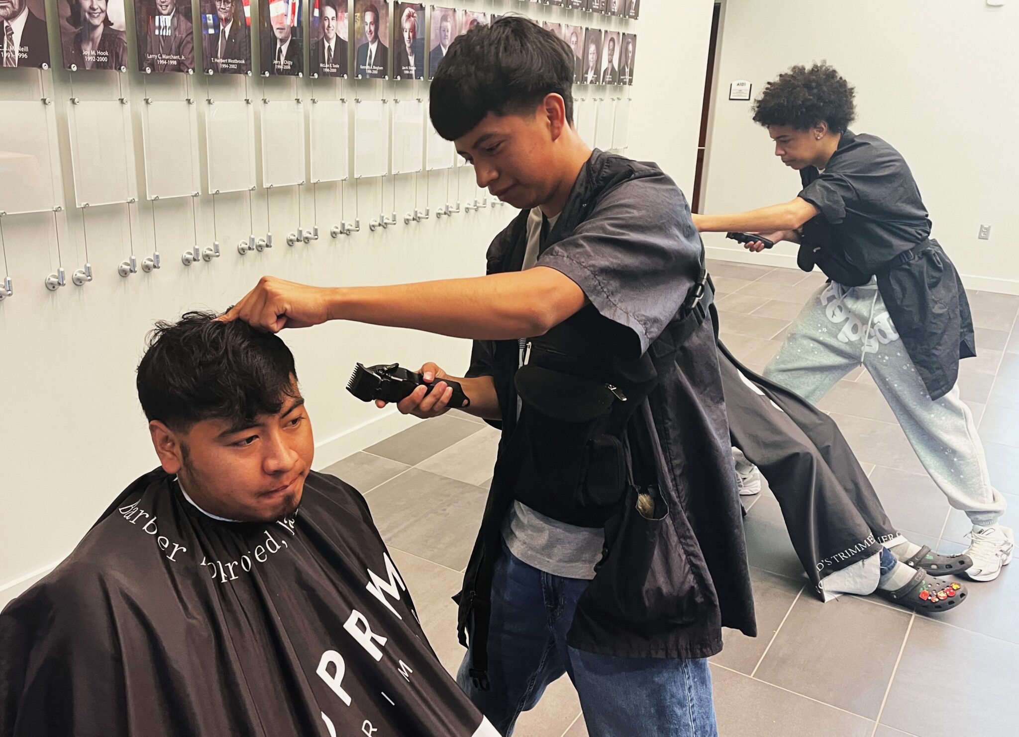 Free haircuts offered by barber students at the Lexington 2 Innovation ...